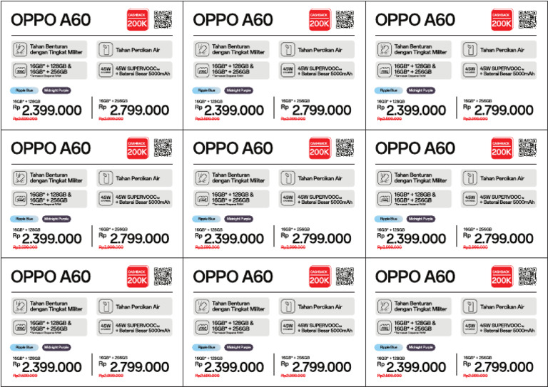 A60 Infocard Cashback | PDF