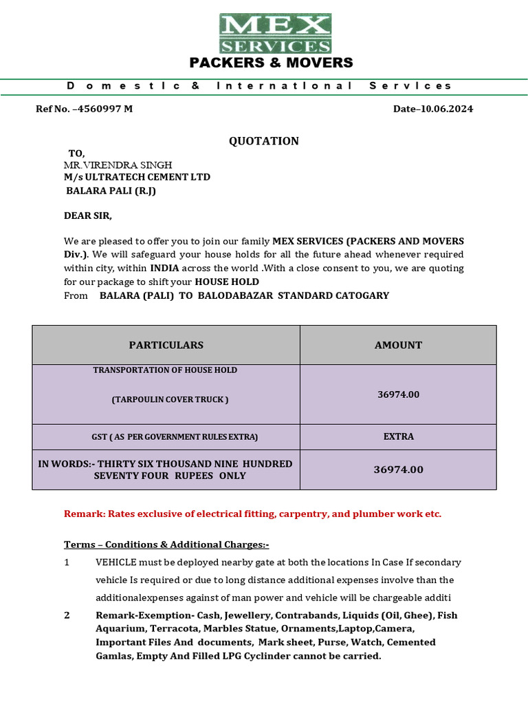 MR - VIRENDRA SINGH FINAL OFFER Docx | PDF