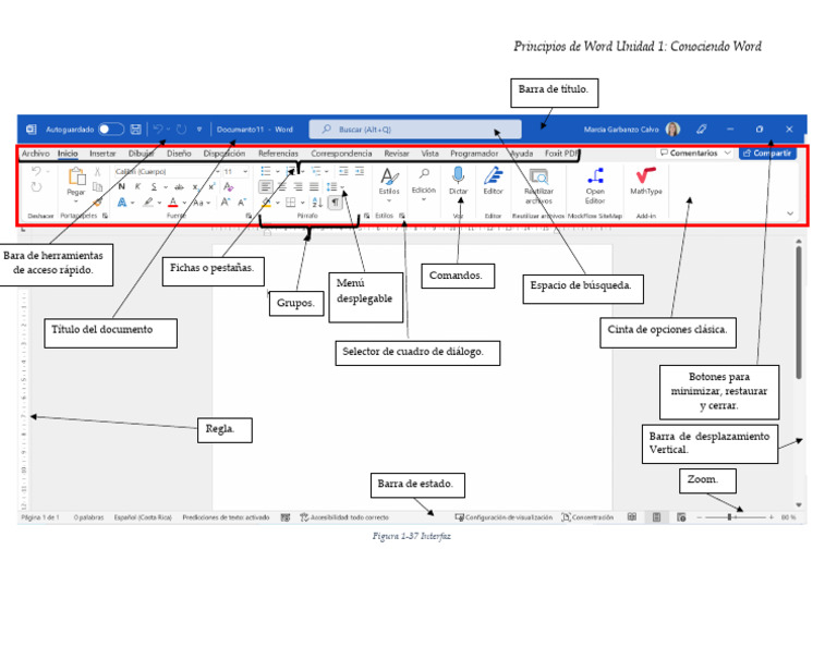Interfaz de Word | PDF