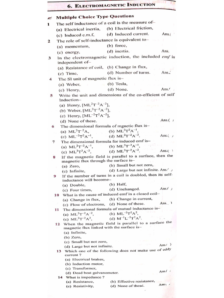 Electromagnetic Induction | PDF