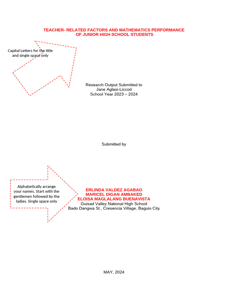 Template for PR2 (1) | PDF | Teachers | Mathematics