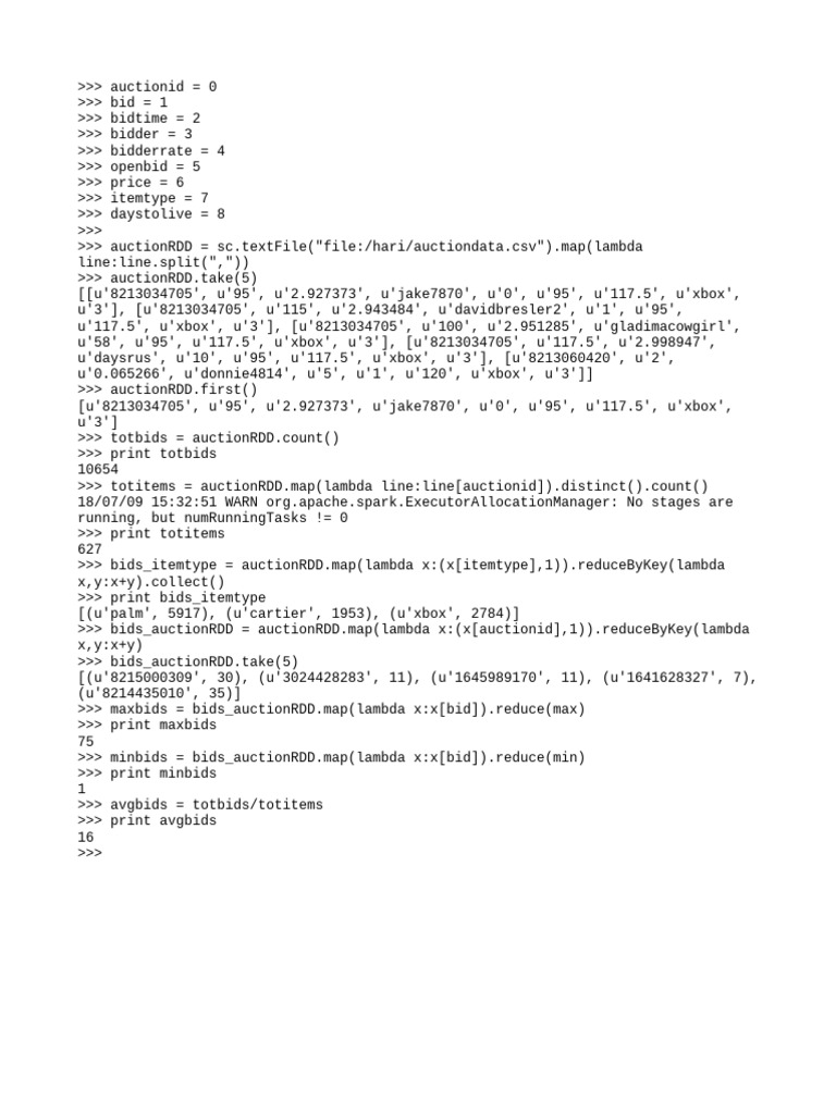 Spark-Python_commands | PDF