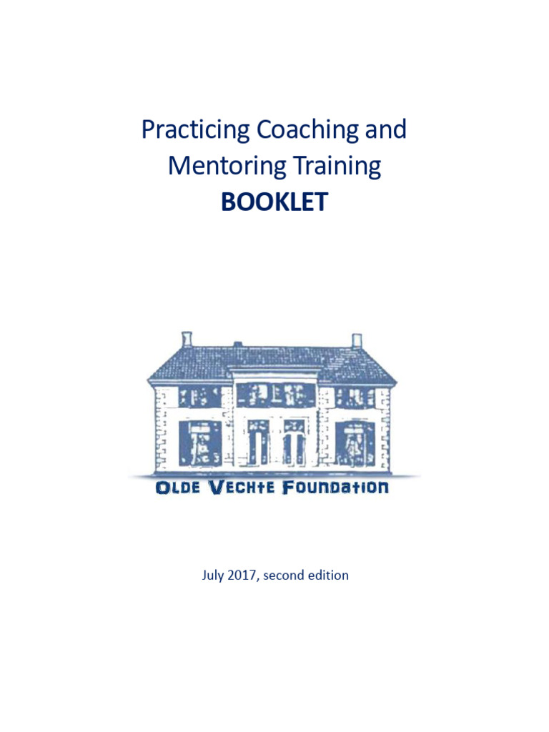 Coaching Book | PDF | Goal | Mentorship