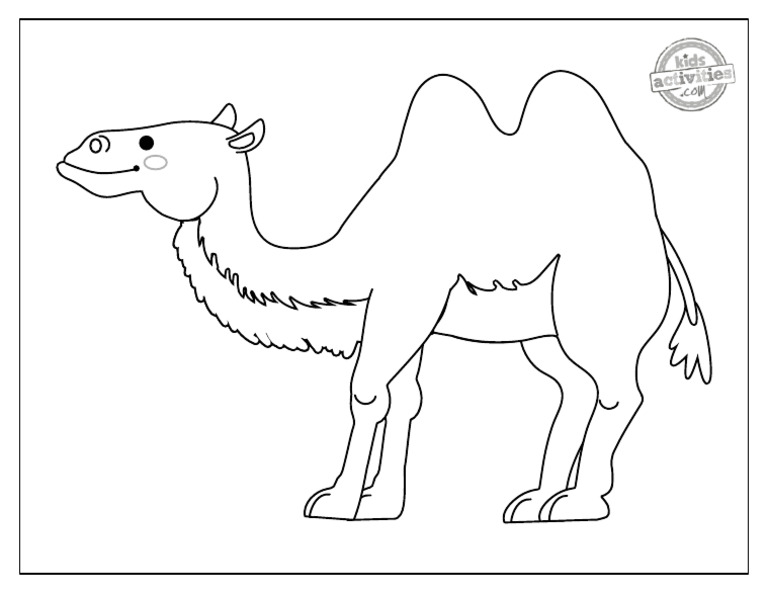 Words That Start With The Letter B Bactrian Camel Coloring Pages | PDF