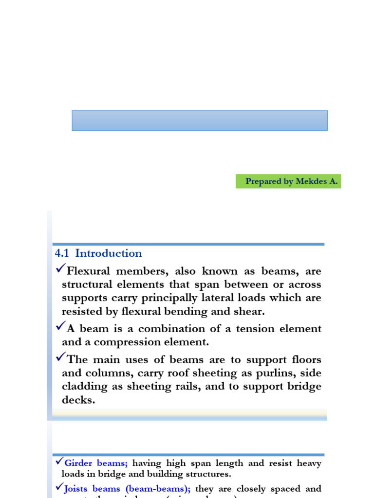 Flexural Members ppt... | PDF | Bending | Beam (Structure)