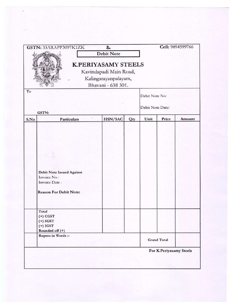 Debit Note | PDF