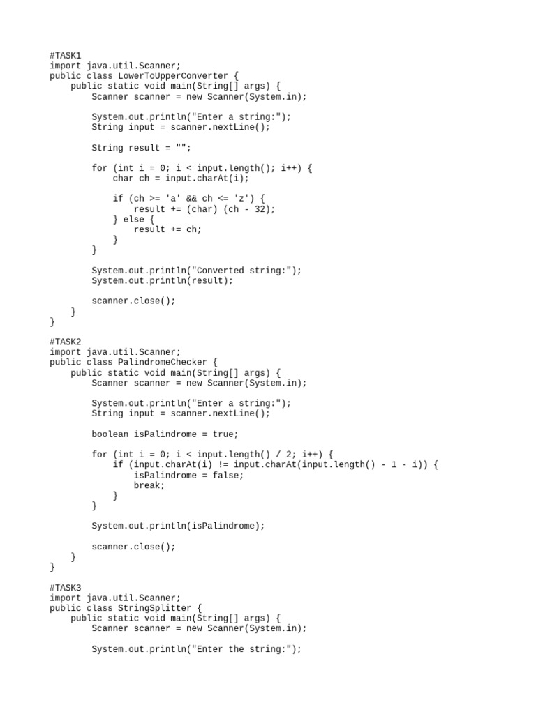 labbb | PDF | String (Computer Science) | Letter Case