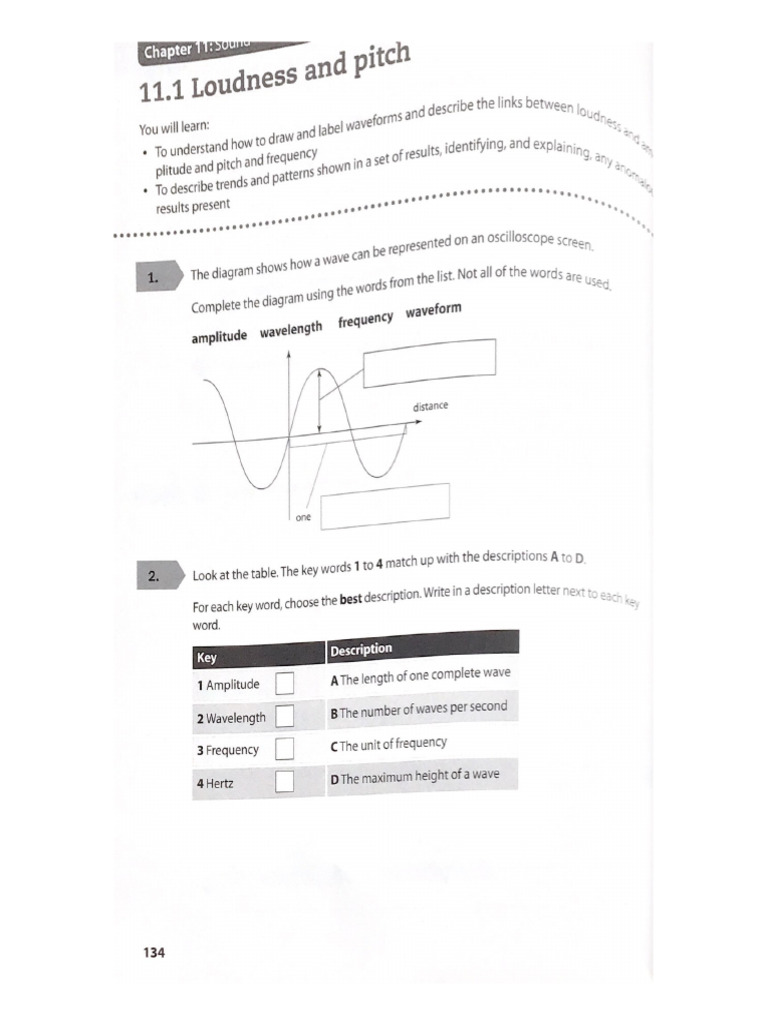 11.1 Loudness and Pitch | PDF