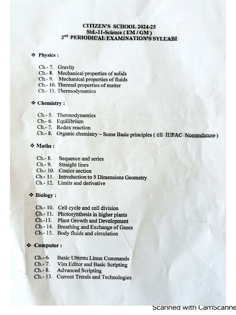 2nd PERIODICAL EXAM - Syllabus - Edited | PDF