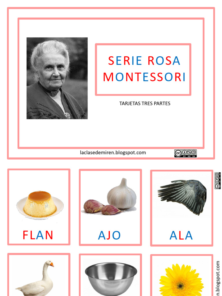 Serie Rosa Tres Partes Montessori Miren | PDF