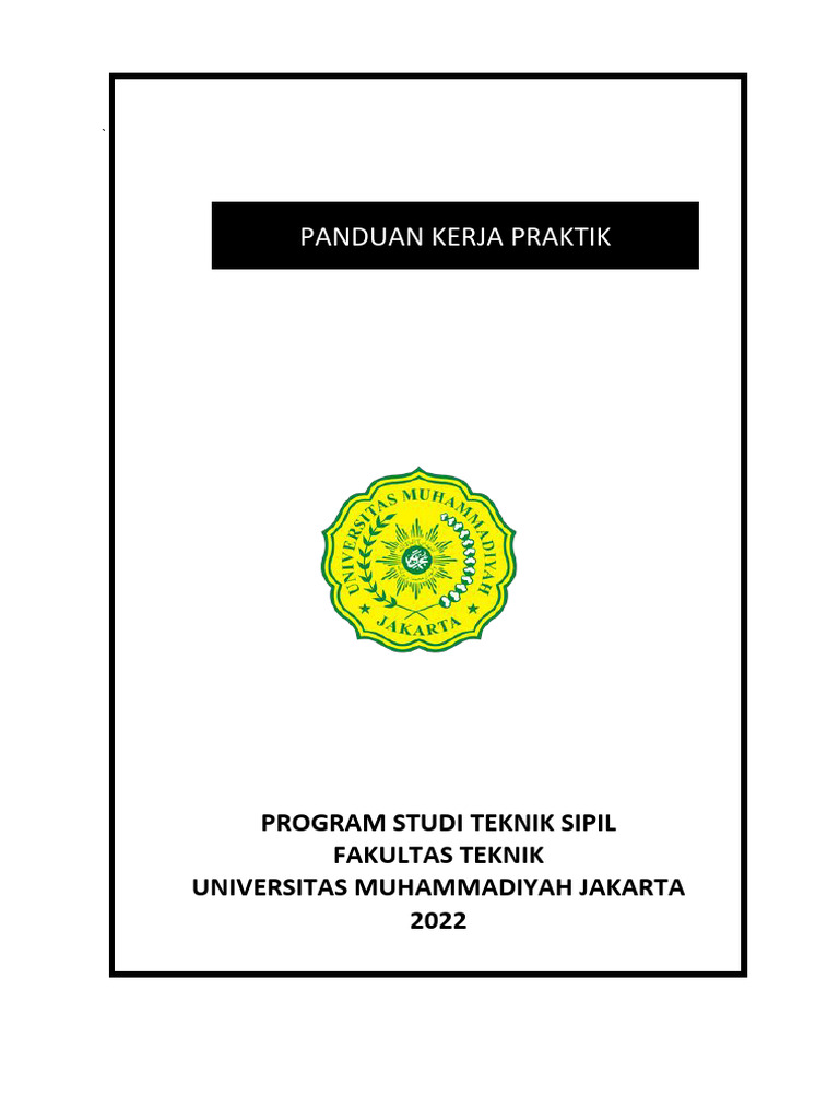 Panduan Kerja Praktek Teknik Sipil UMJ 2022 | PDF