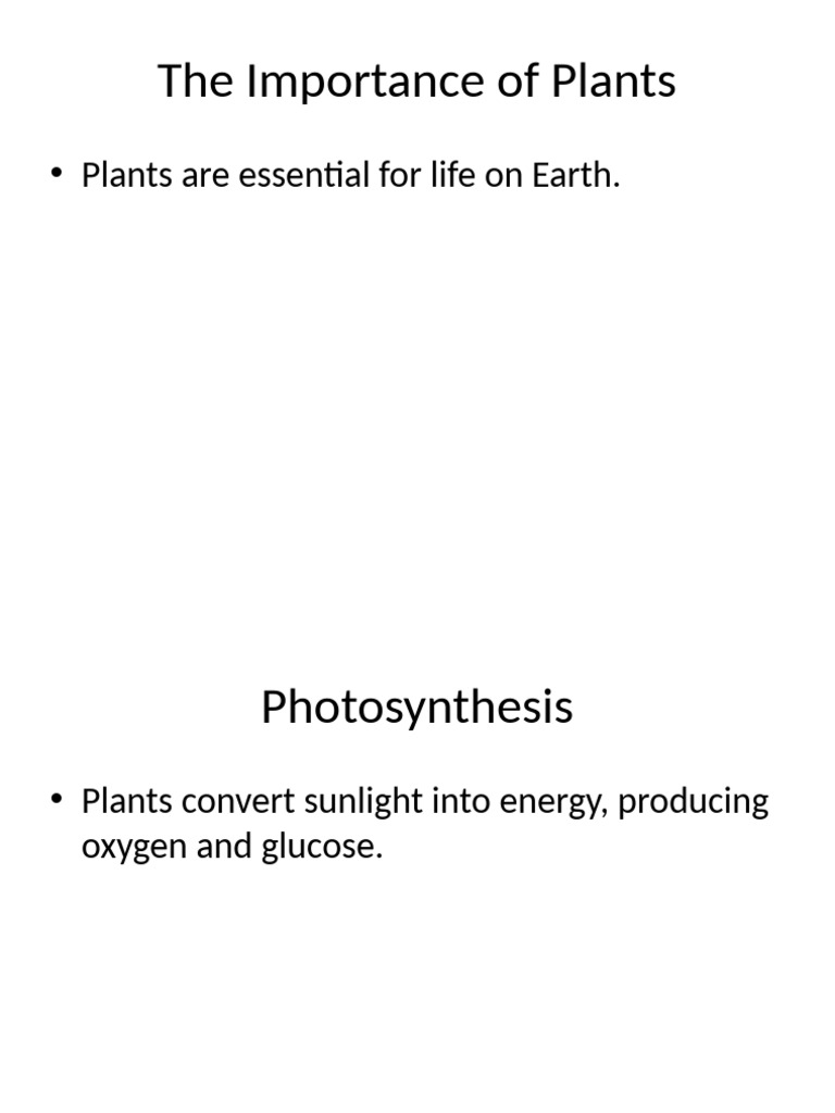 Essential Roles of Plants in Ecosystems | PDF