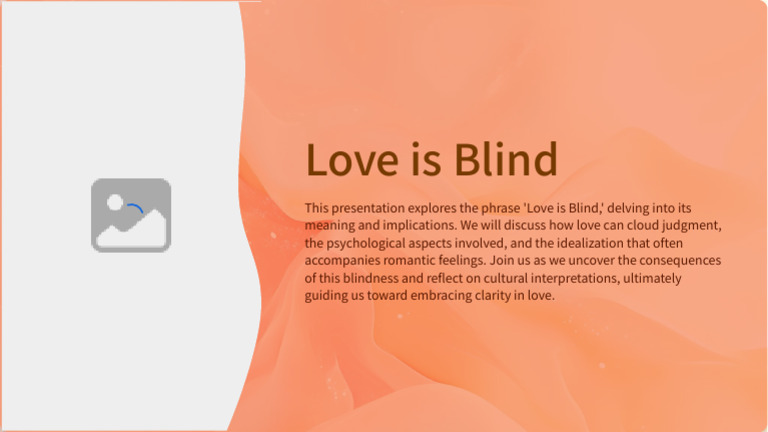 Love Is Blind | PDF