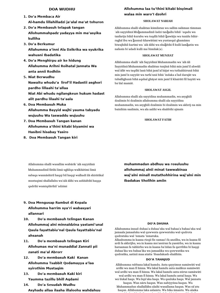 Revisi Buku Doa Hafalan Diniyah Al-Hikam | PDF | Semitic Words And ...