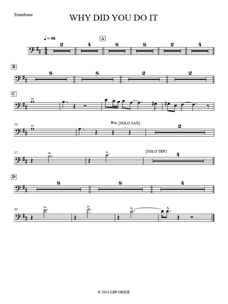 Why Did You Do It in Bm - trb | PDF