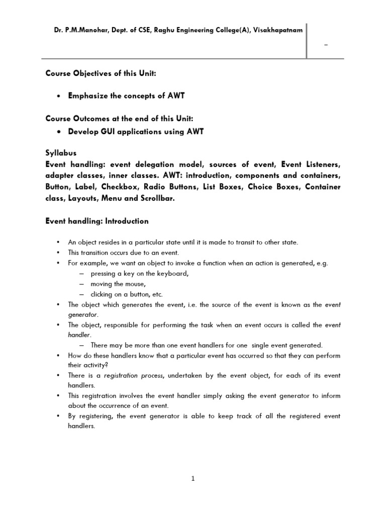 Unit 5 Oops Through Java Pdf Class Computer Programming Software Engineering