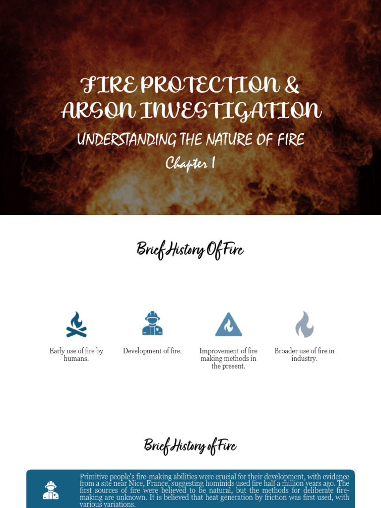 Fire Protection Arson Investigation 1 1 | PDF | Combustion | Fires