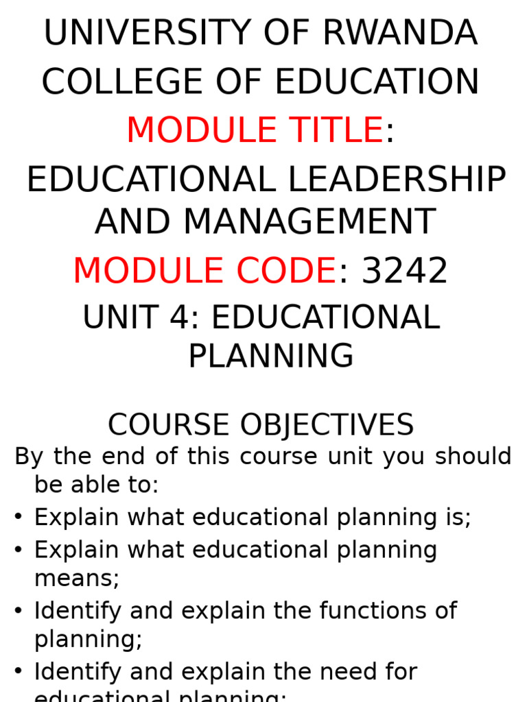 Educational Planning | PDF | Strategic Planning | Swot Analysis