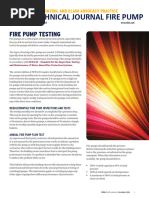 Annual Fire Pump Performance Test | PDF | Pump | Pressure