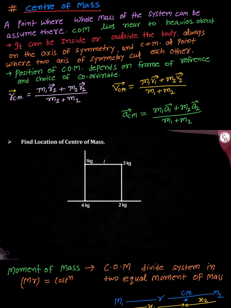 Centre of Mass Collision | PDF