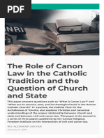 Overview of Canon Law Structure | PDF | Catholic Church | Canon Law