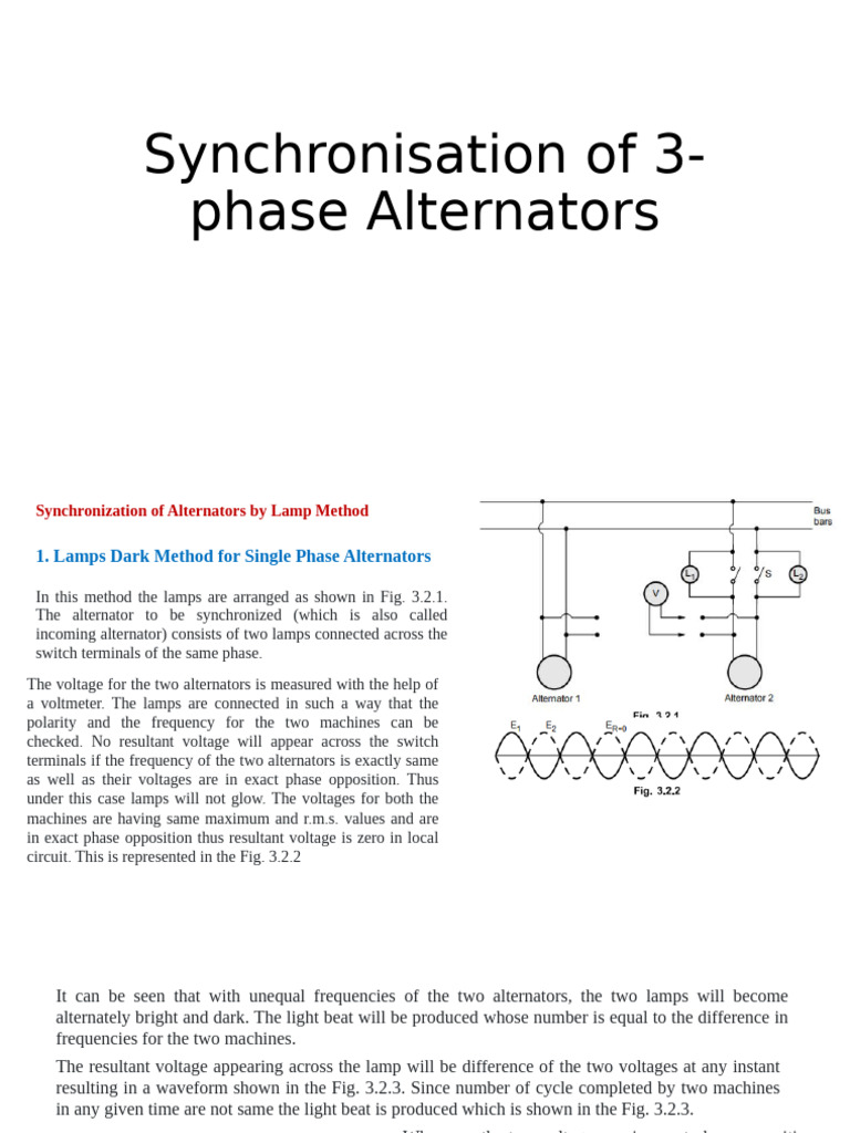 Synchronisatio Methods | PDF | Electrical Components | Electricity