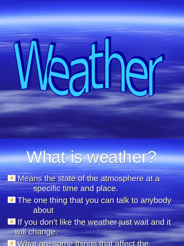 Weather | PDF