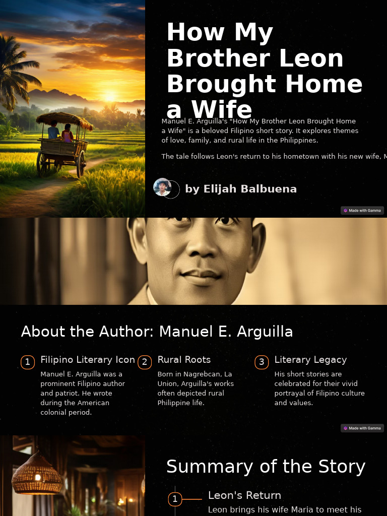 How-My-Brother-Leon-Brought-Home-a-Wife | PDF