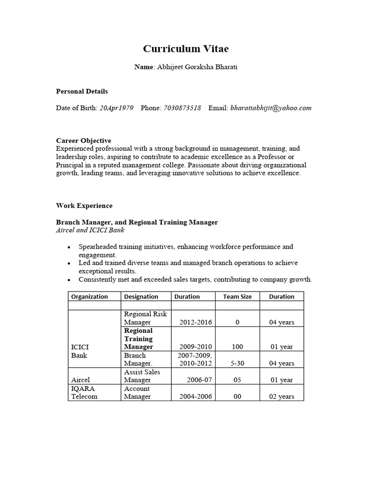 CV Academic | PDF | Business