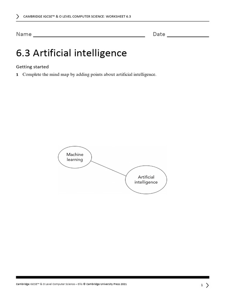 Igcse Compsci 2ed TR Worksheet 6.3 | PDF