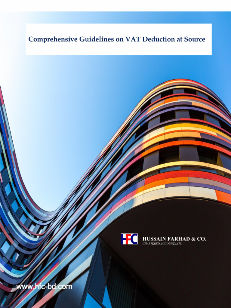 Comprehensive Guidelines On VAT Deduction at Source by HFC 1736788351 | PDF