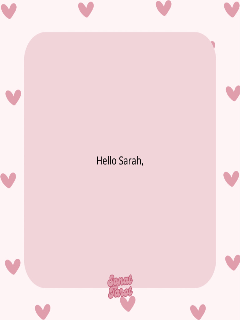 Sarah Tarot Reading From Son at Tarot | PDF