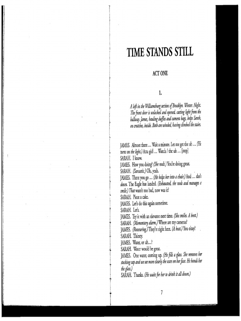 Time Stands Still by Donald Margulies | PDF