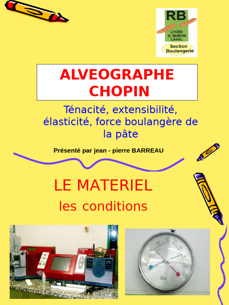 Alveographe de Chopin | PDF | Cuisson