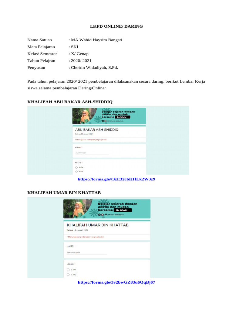 LKPD Genap 2020 2021 | PDF