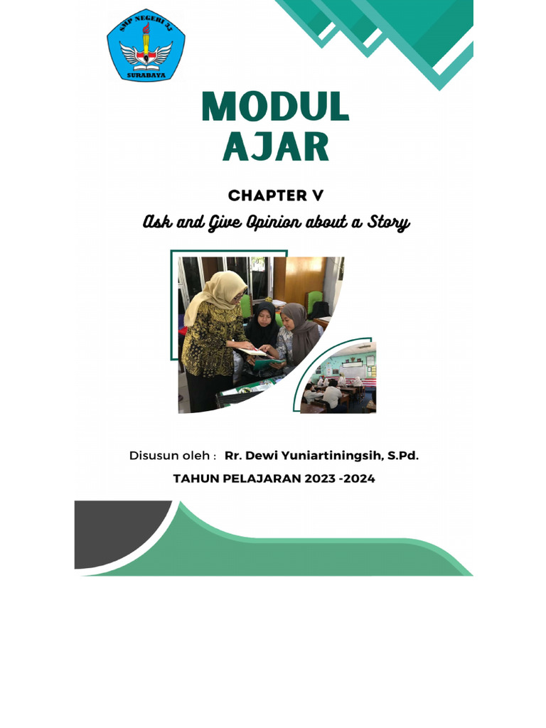 Modul Ajar Bahasa Inggris Kelas 8 - Chapter 5 | PDF