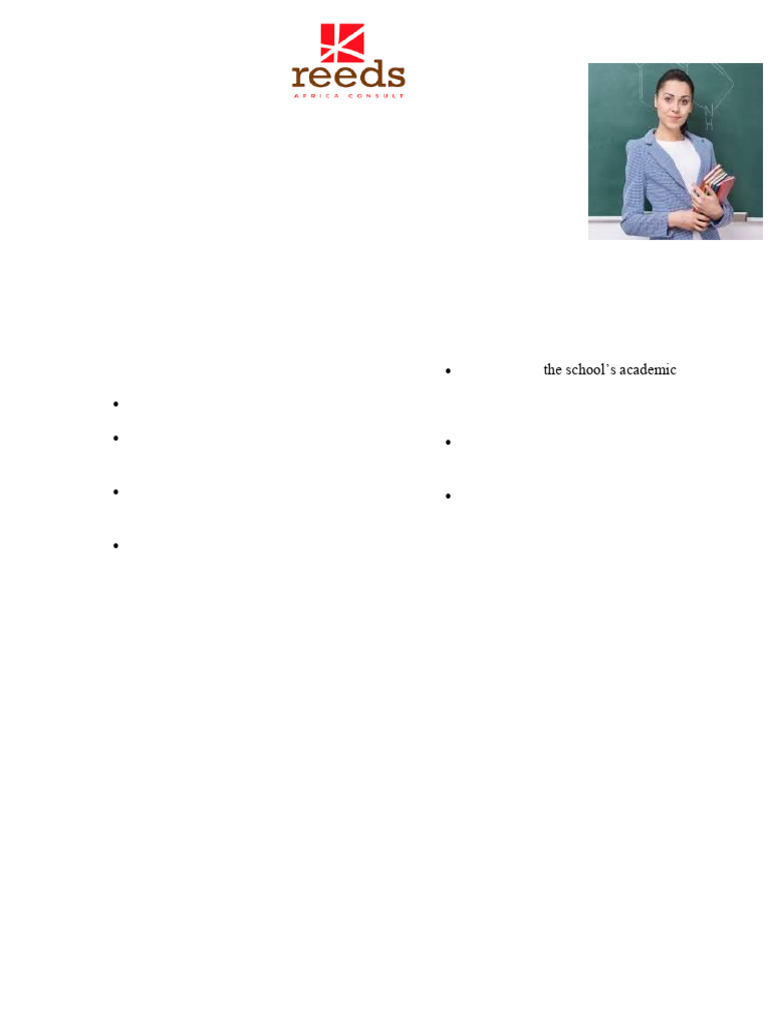 Kindergarten Head Teacher Advert | PDF