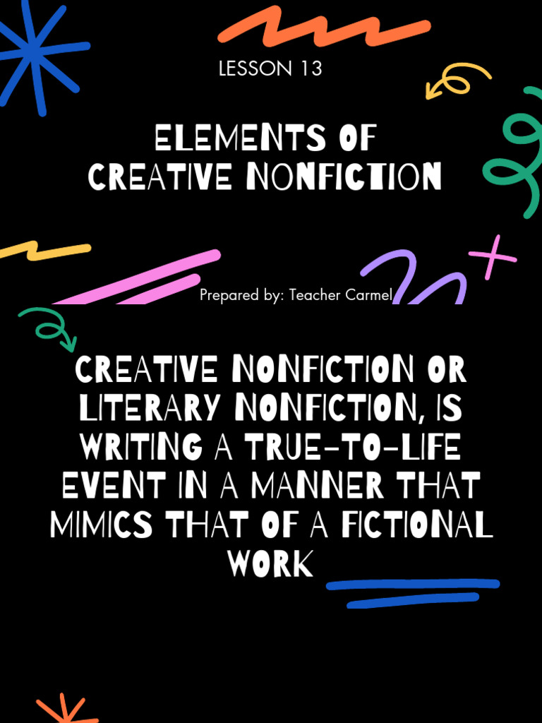 Q4 Lesson 13. Elements of Creative Non-Fiction | PDF | Irony