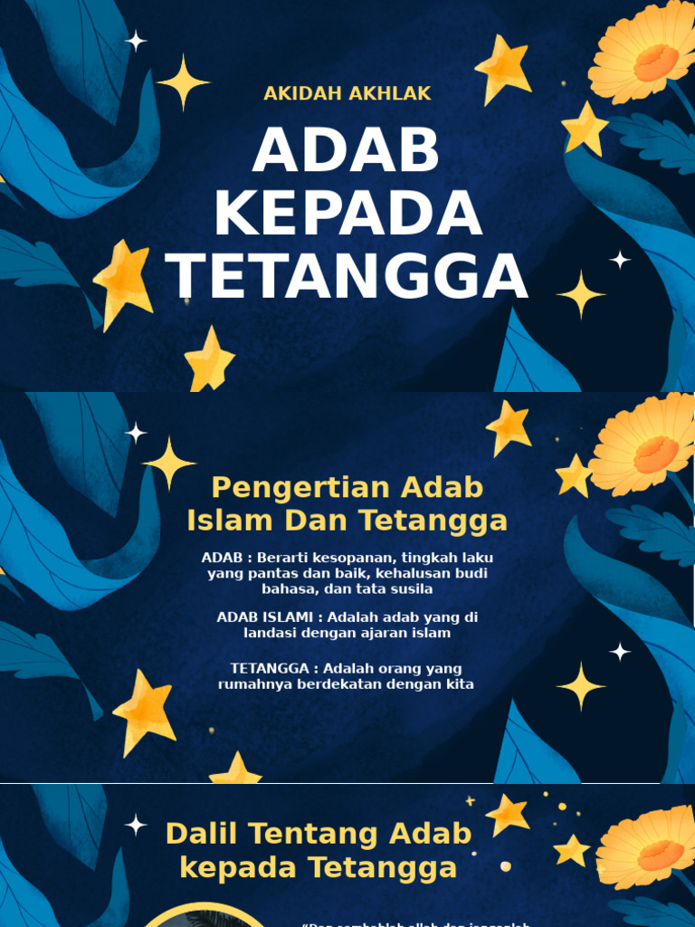 Adab Islami Terhadap Tetangga | PDF