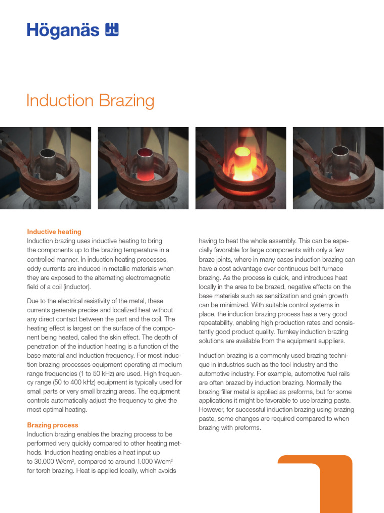 induction brazing | PDF | Electromagnetic Induction | Inductor