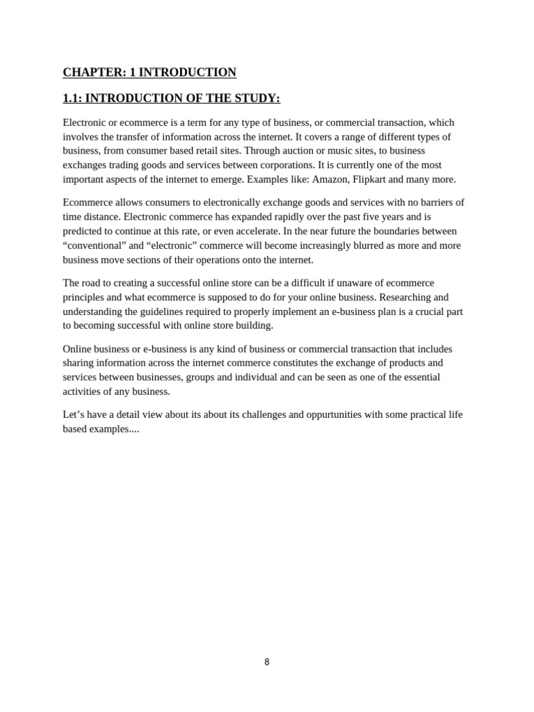 Project Chapter 1 | PDF