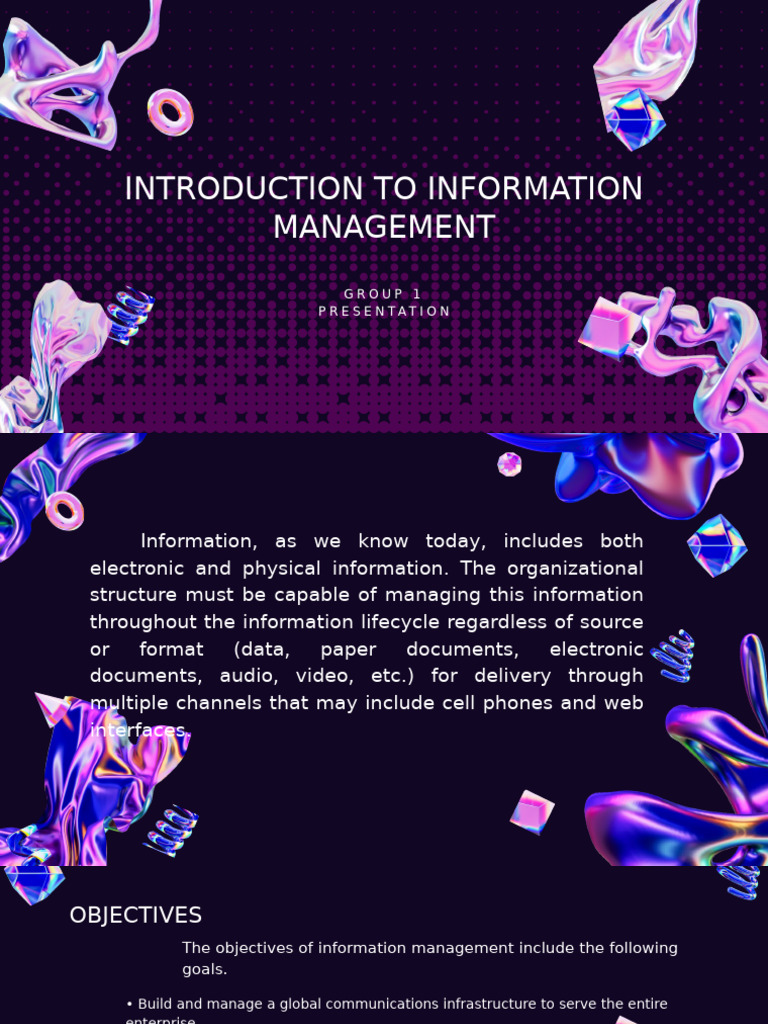 Introduction to Information Management | PDF | Databases | Information