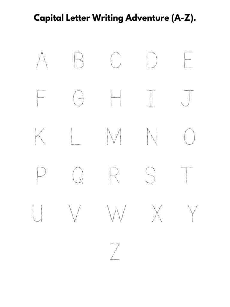 A-Z Capital Letter Writing Guide | PDF