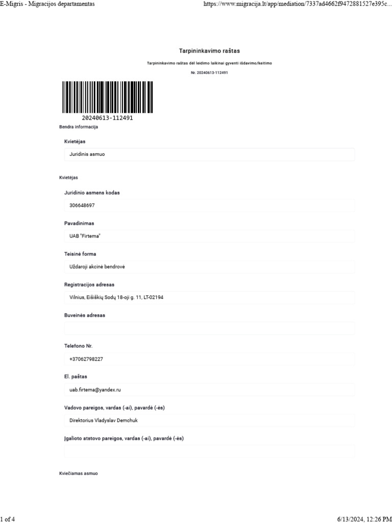 Tarpininkavimo Rastas Mudassar Ali | PDF