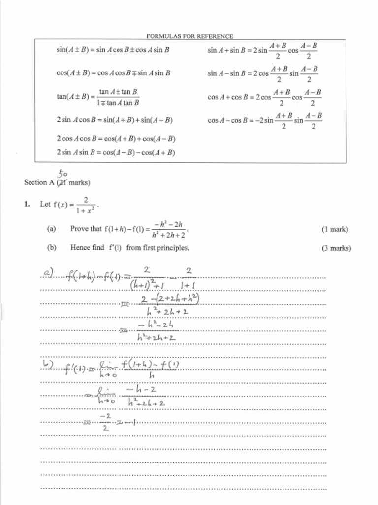 2223_Mock_S6_MATH_M2_MS (1) 2 | PDF