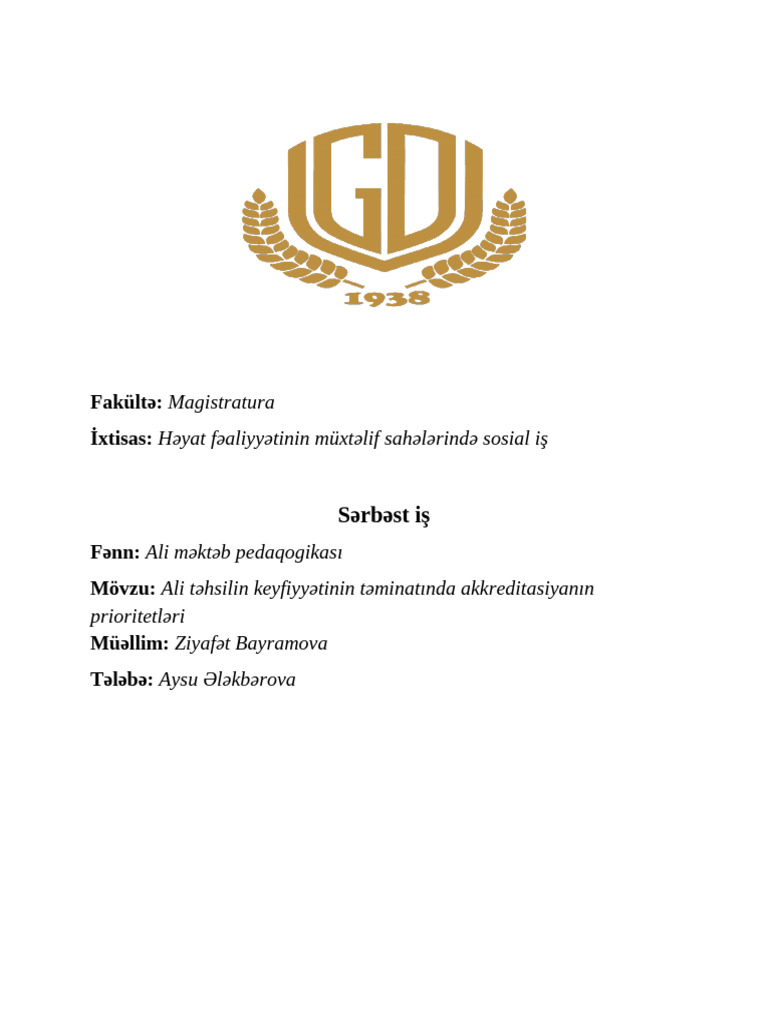 Ali Mekteb Pedaqogikası | PDF