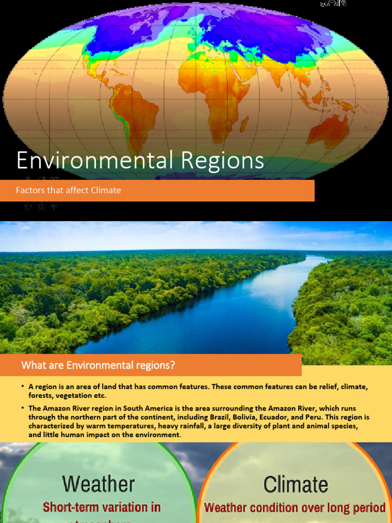 Climate and Environmental Regions | PDF