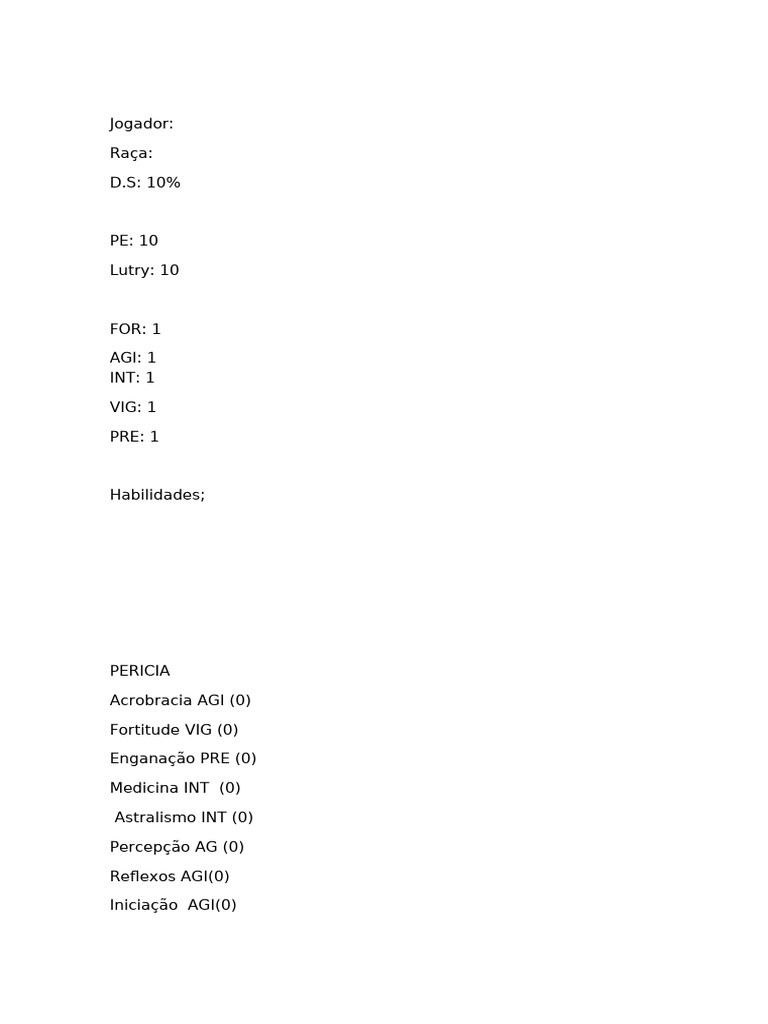 Ficha do rpg-1 | PDF