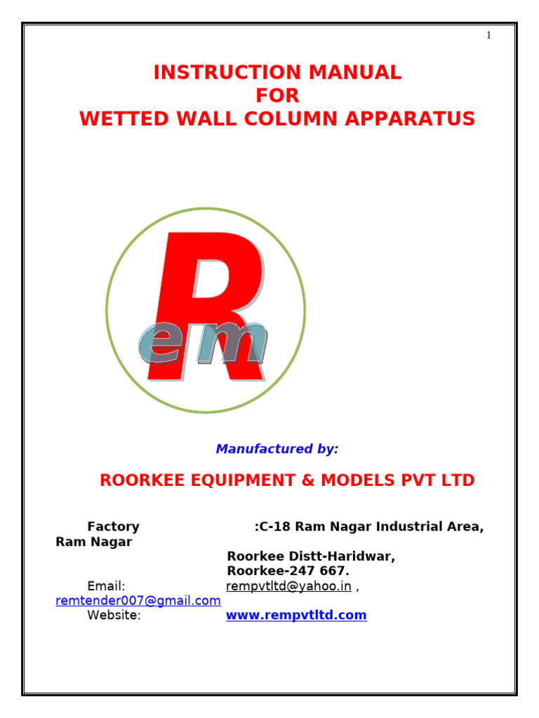 Wetted Wall Column | PDF | Atmosphere Of Earth | Humidity