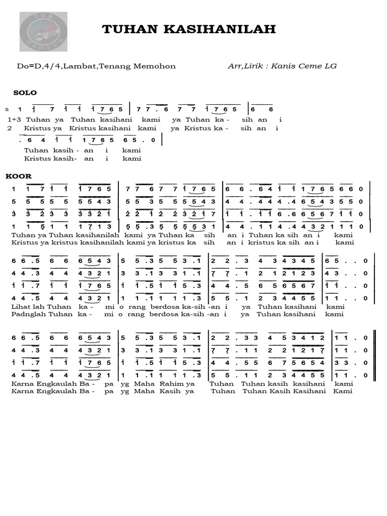 Tuhan Kasihanilah - Canis Ceme LG | PDF
